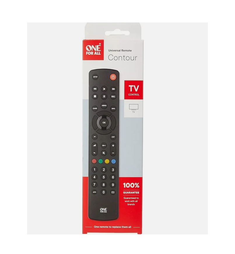 Universal Remote Control,For TV/Smart TV One For All URC1210 Contour ...