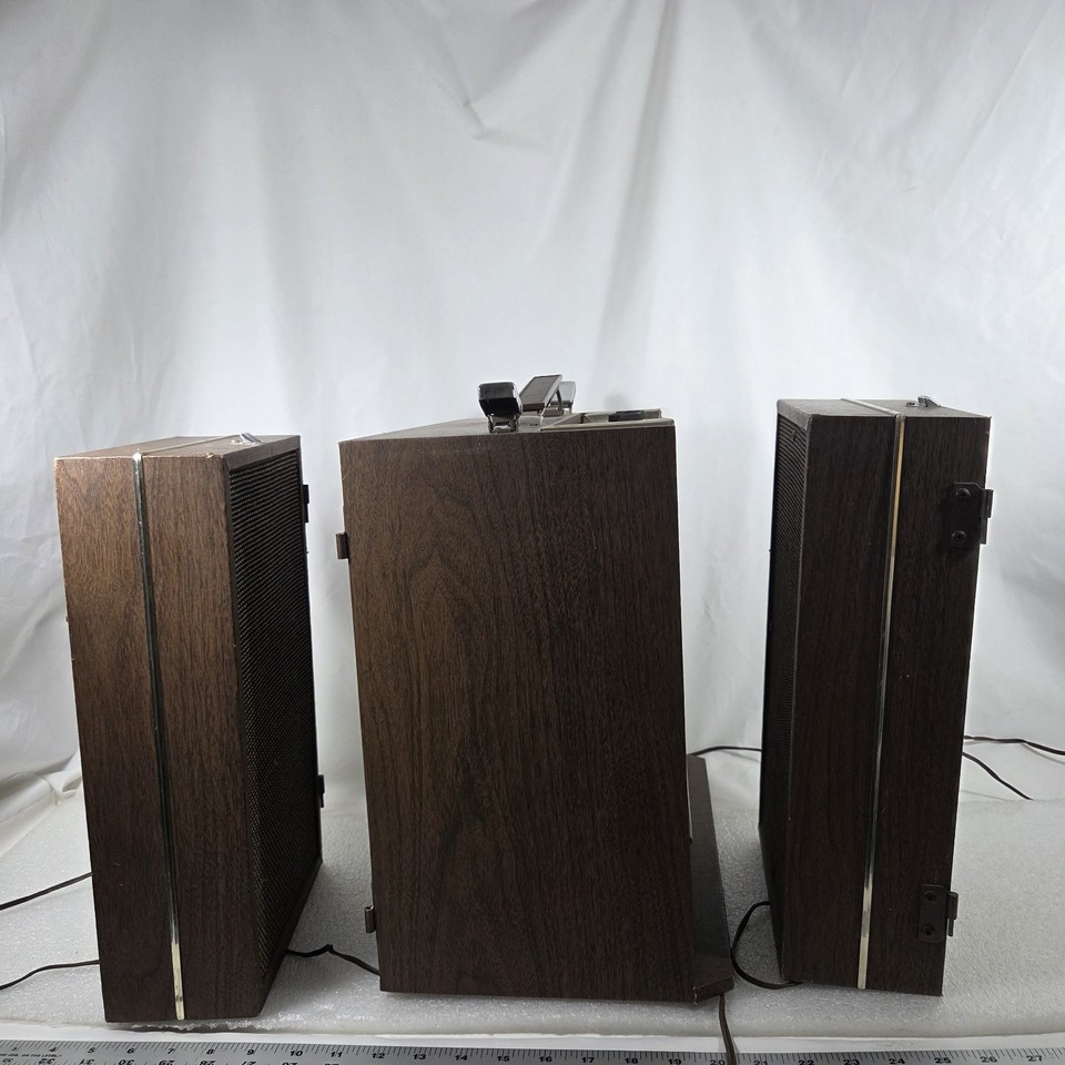 Vintage ZENITH Portable Turntable Record Player w Speakers Parts | eBay