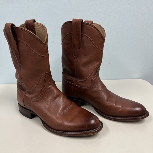 TECOVAS THE EARL GOAT Roper Leather Men's Size 9D Brown Western ...