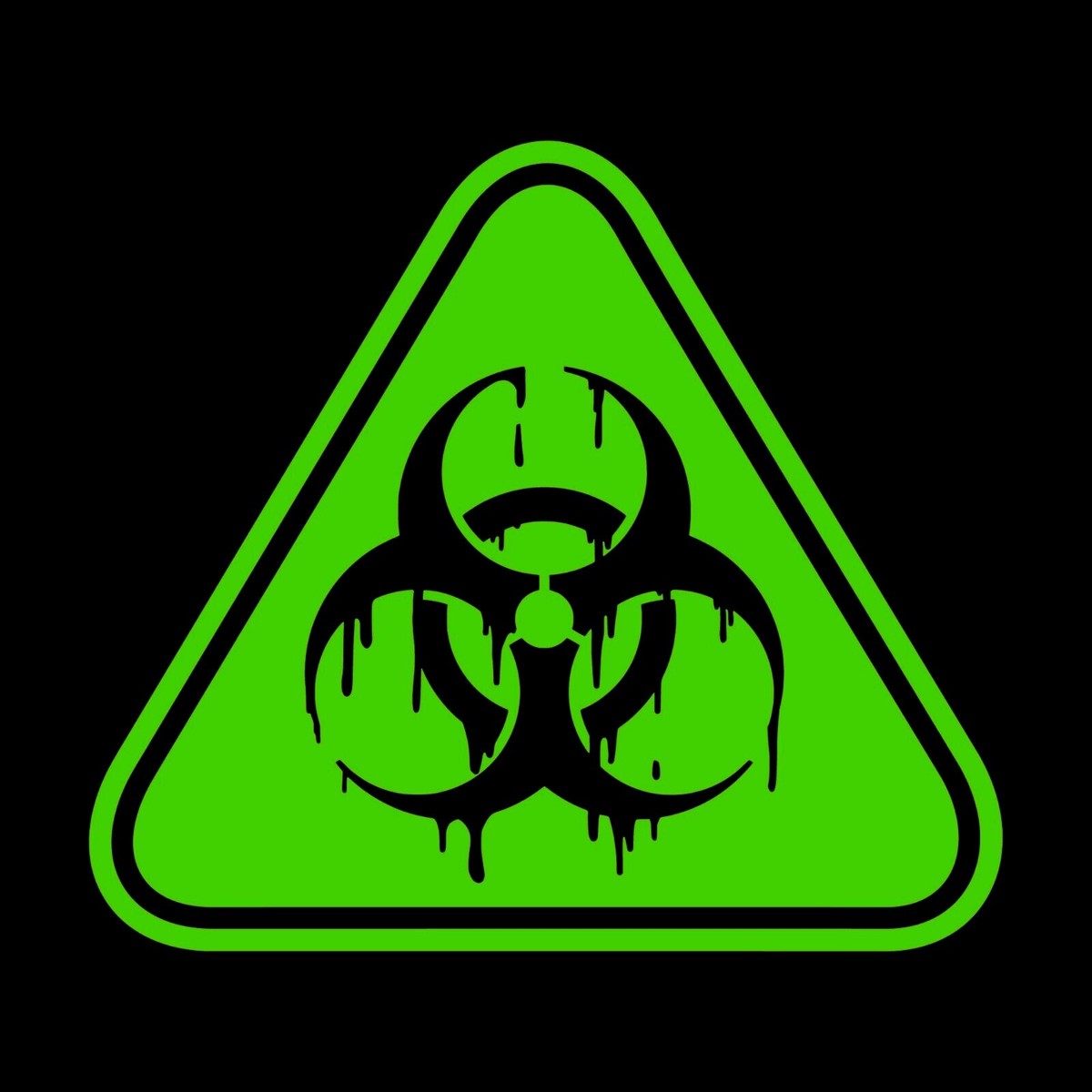 Green And Yellow Biohazard Symbol TEC Accessories BEACON Embrite