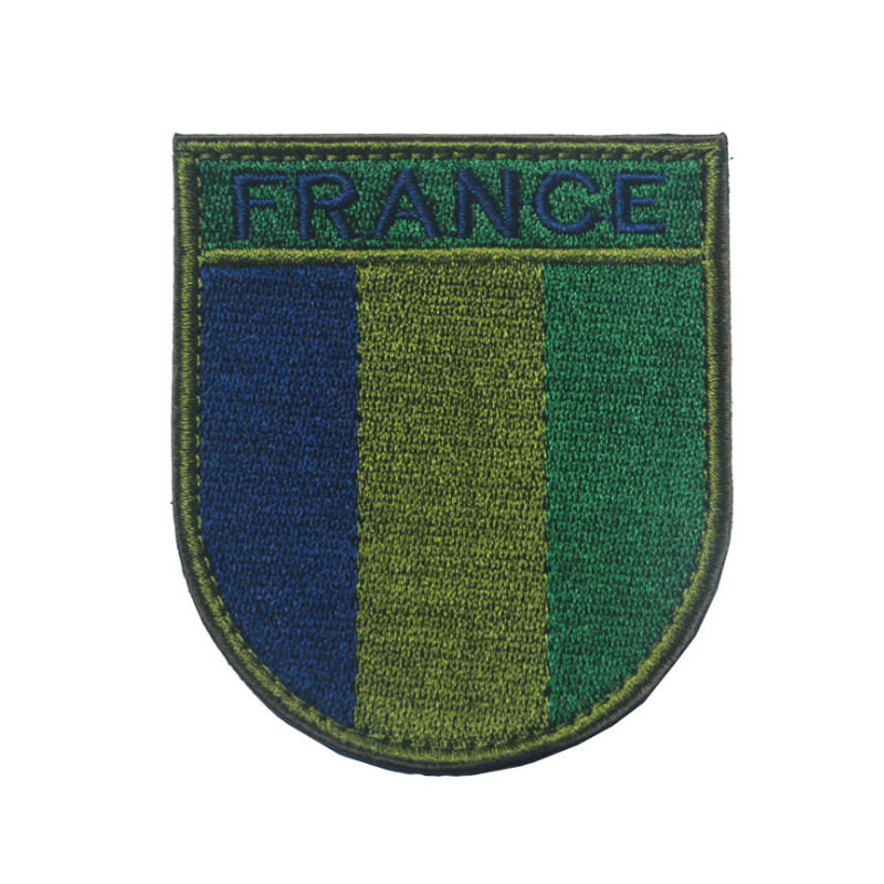 Embroidered France Flag GIGN CSI GIPN Hook Loop Patch Emblem Fastener ...
