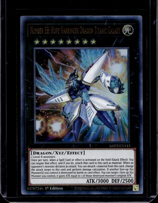 Yugioh! Number 38: Hope Harbinger Dragon Titanic Galaxy - GFP2-EN143 ...