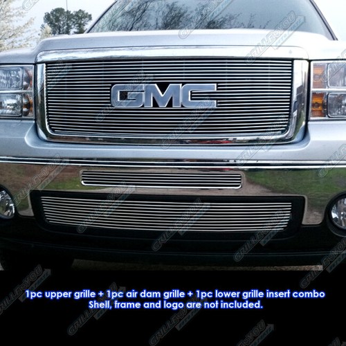 Fits 2007-2013 GMC Sierra 1500 New Body/07-10 Denali Billet Grille ...