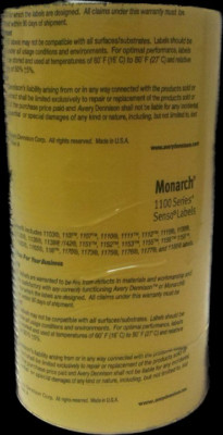 14,000 Labels Monarch Paxar 1136 Price Gun Labels Yellow Peel - 1 ...