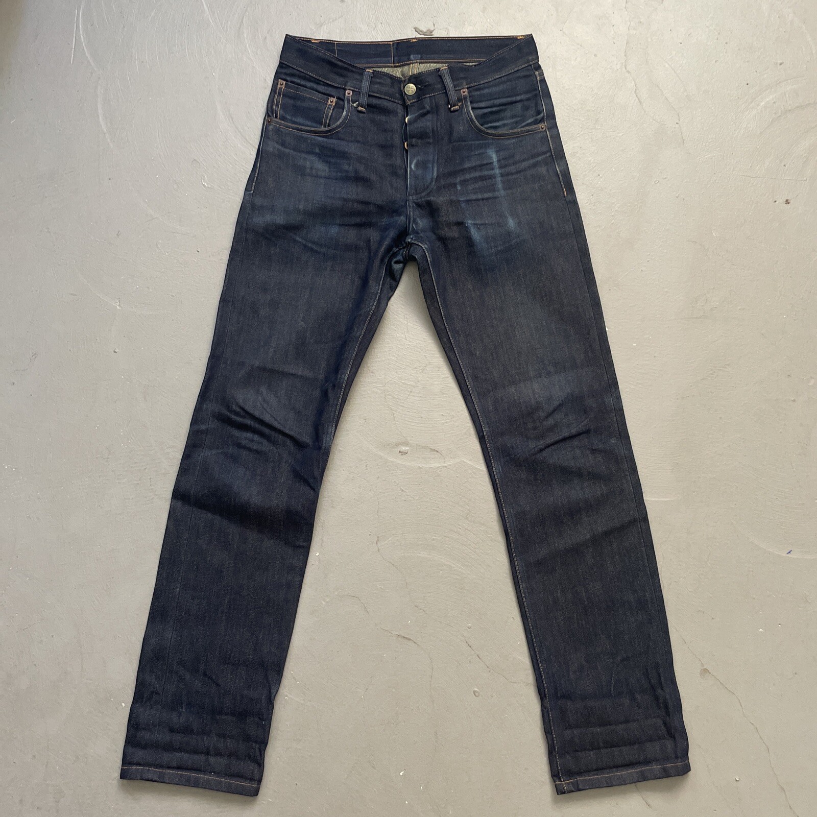 Left Field NYC Distressed Faded Selvedge Denim Jeans … - Gem