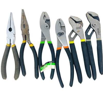 6 Pcs Workforce, Pittsburgh, Master Nose, Slip Joint and Groove Joint ...