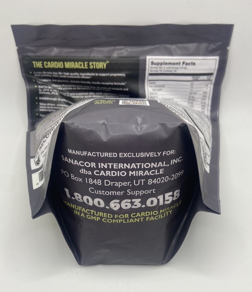 Cardio Miracle The Complete Nitric Oxide Solution - 60 SERVINGS 12/2026 ...