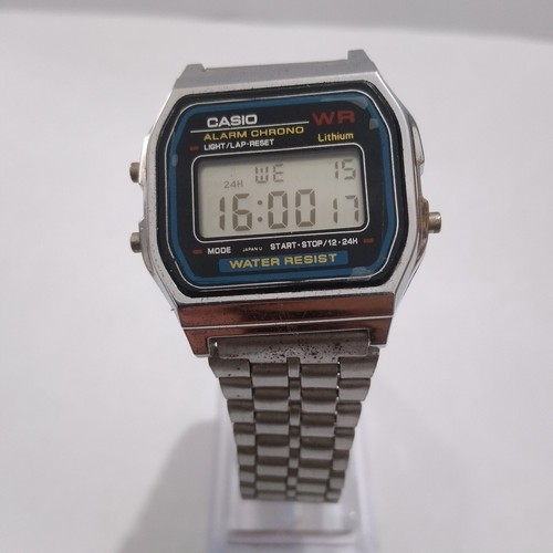 Casio 593 A159W men vintage Watch working Japan Water Resist Stainless ...