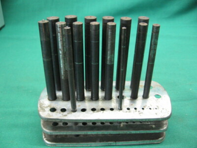 Vintage Partial Transfer Punch Set Center Round Hole Transferring; 16 ...