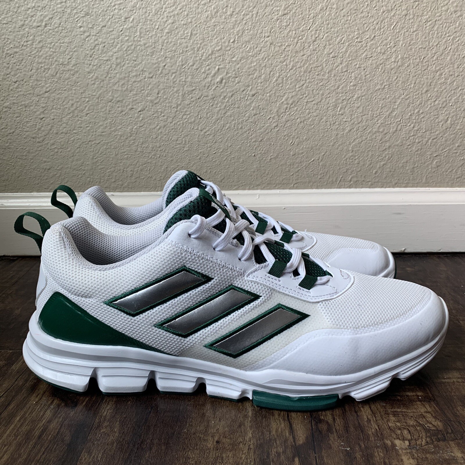 Adidas Speed Trainer 5 Dark Green/White Shoes - Size … - Gem