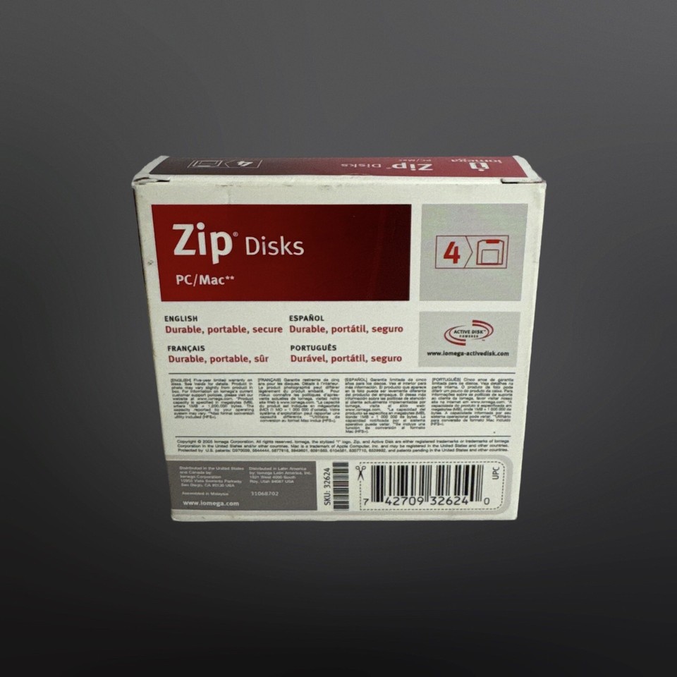 Iomega Zip Disks 250MB for PC MAC Pack Of 4 NOS | eBay