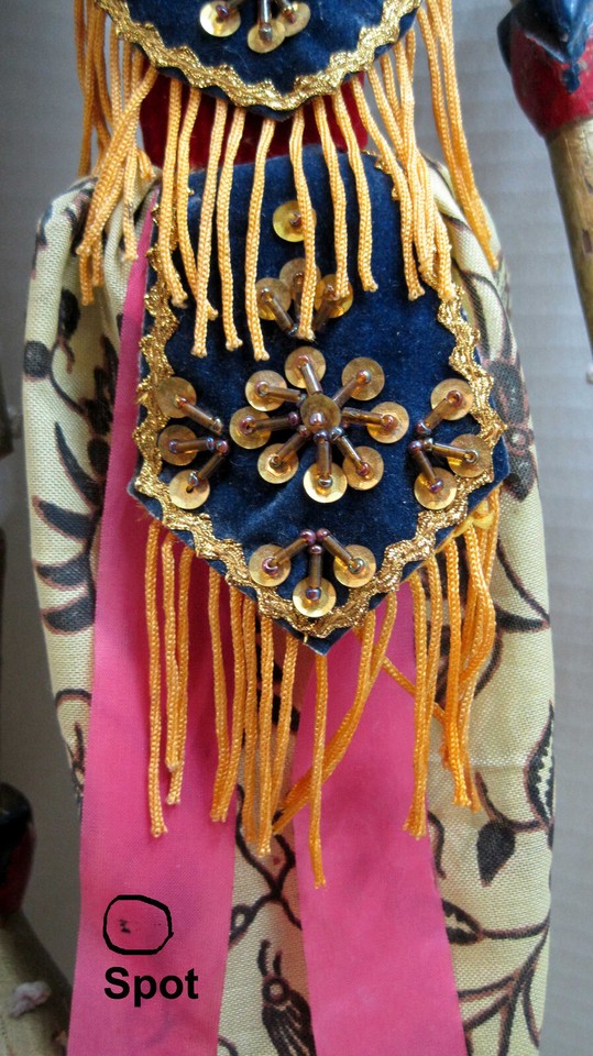 VTG Indonesian Rod Puppet Wayang Golek Java Shadow Hand Carved Wooden ...