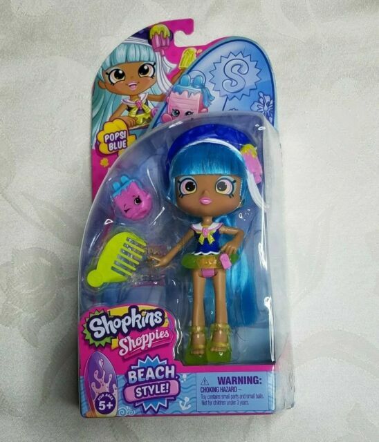Shopkins Shoppies Beach Style Popsi Blue Chilly The Kid Shopkin Ship ...