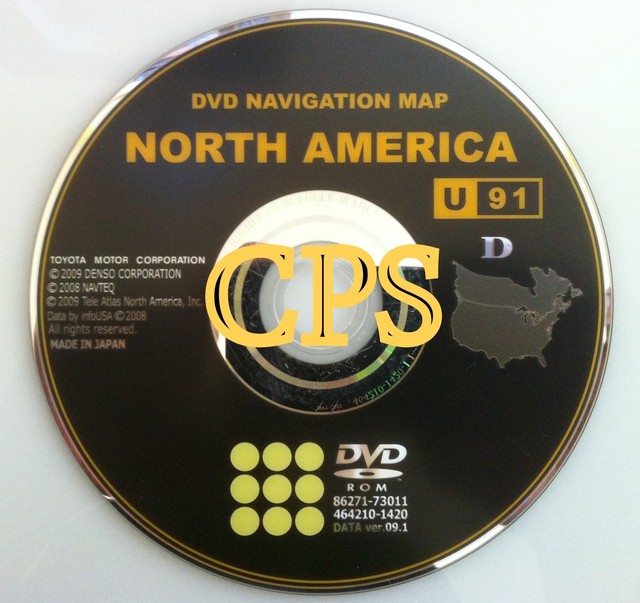 Toyota Navigation Disc DVD CD Map U91 GPS NAVAGATION Disk for sale ...