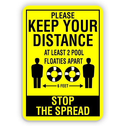 KEEP DISTANCE AT LEAST 2 POOL FLOATIES | eBay