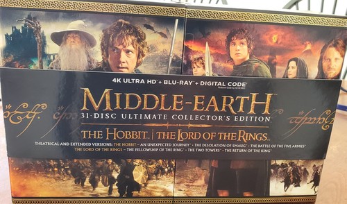 Middle Earth Ultimate Collection Hobbit/Lord of the Rings 4K/Blu Ray ...