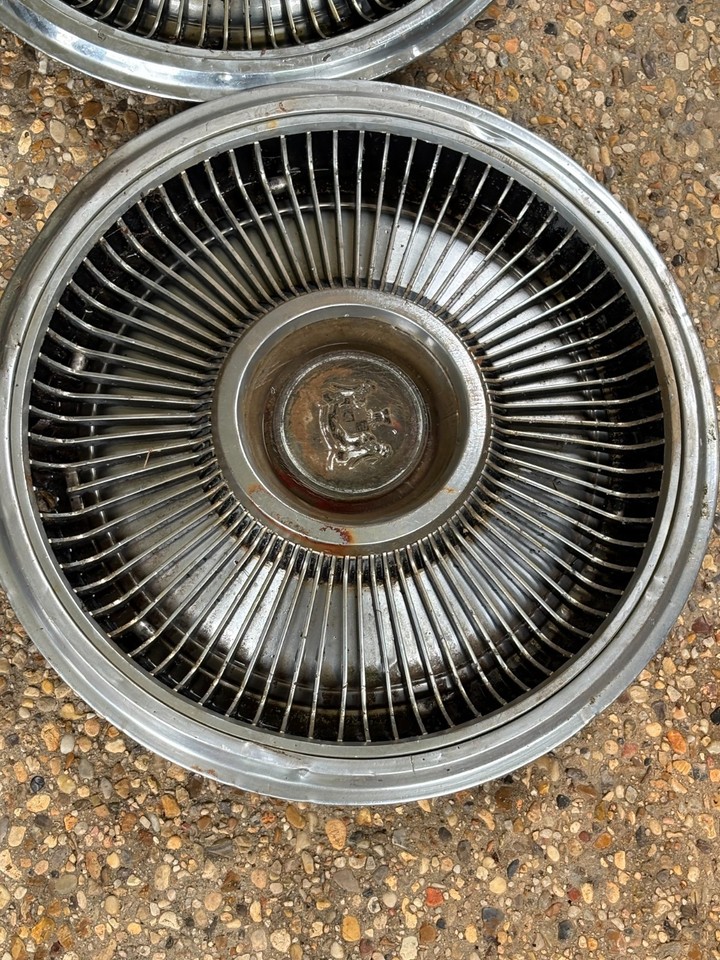 Mercury OEM Vintage 70's Turbine Style 15" Hubcaps Marquis, Marauder | eBay