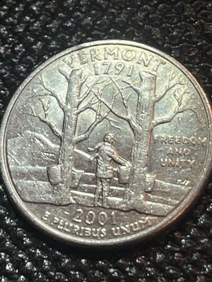 2001 D Vermont State Quarter RMM DDO DDR - Error Coin | eBay
