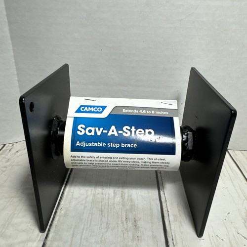 Camco 43681 Sav-A-Step Adjustable 4.6 - 8" 1000lb Entry Door Step Brace ...