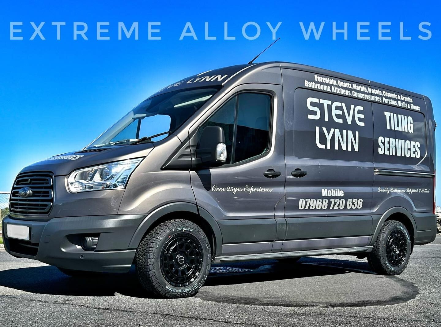 16" Black Swamper Alloy Wheels Ford Transit Custom Sport Vans Crew Cabs ...