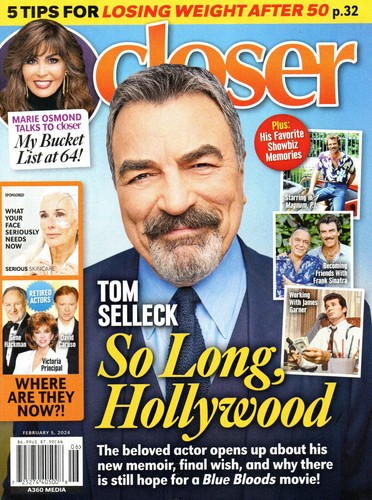 CLOSER Magazine February 5 2024 Tom Selleck Marie Osmond Mitzi Gaynor ...