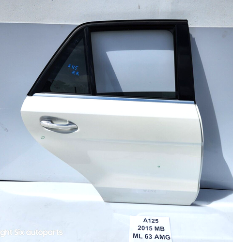 12-19 OEM Mercedes W166 ML63 AMG Rear Passenger Door Shell Panel White ...