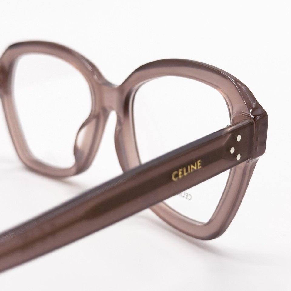 NEW CELINE CL50100I 045 WOMEN SHINY HAZELNUT EYEGLASSES CELINE | eBay