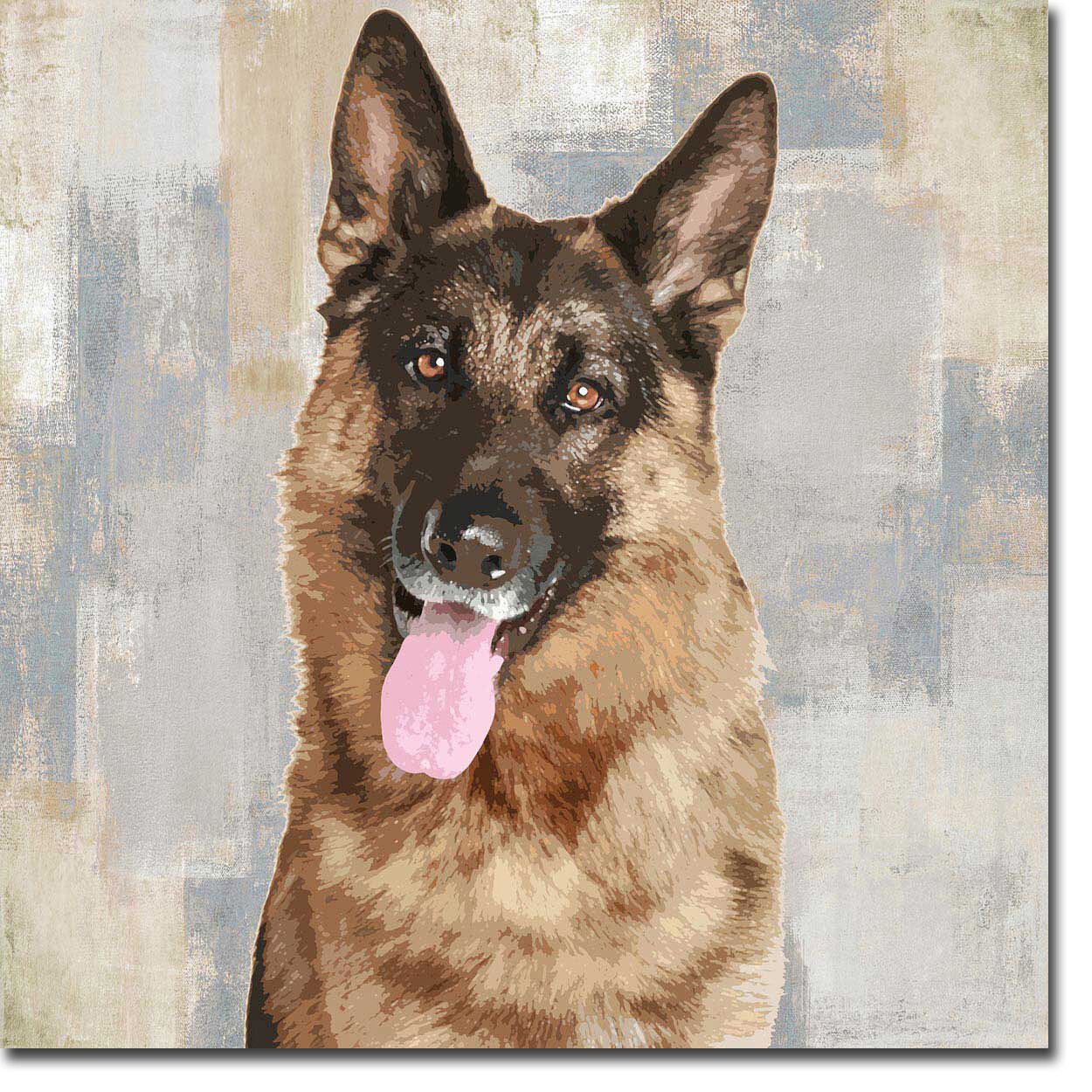 German Shepherd by Keri Rodgers Gallery Wrap Canvas Giclee Art (18 in x ...