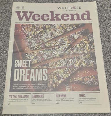 Waitrose Weekend Newspaper - 9th November 2023 - Festive Desserts ...