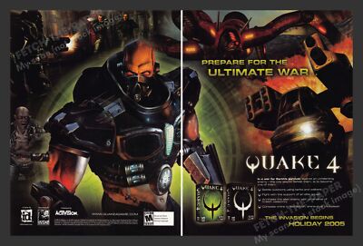 Quake 4 Video Game 2000s Print Advertisement 2 Page Ad 2005 | eBay