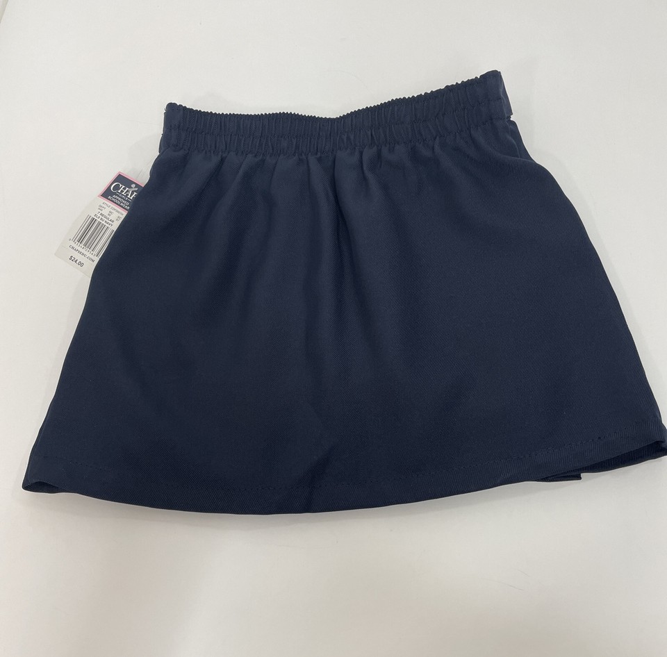 Chaps Girl’s Skirt With Shorts Under, Blue 7 Regular Schoolwear Pleated ...