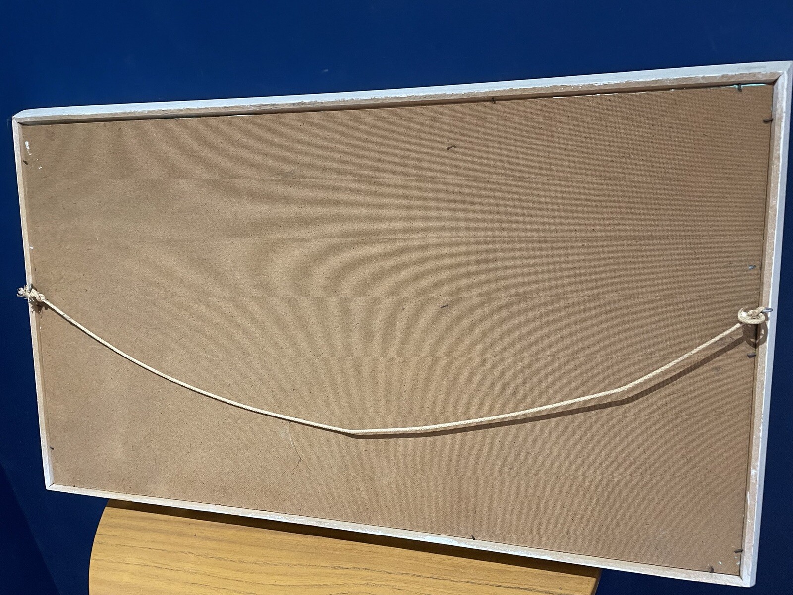 VINTAGE MCM BILL HAWKES LARGE ORIGINAL SIGNED OIL PAINTING BOATS MOORED ...