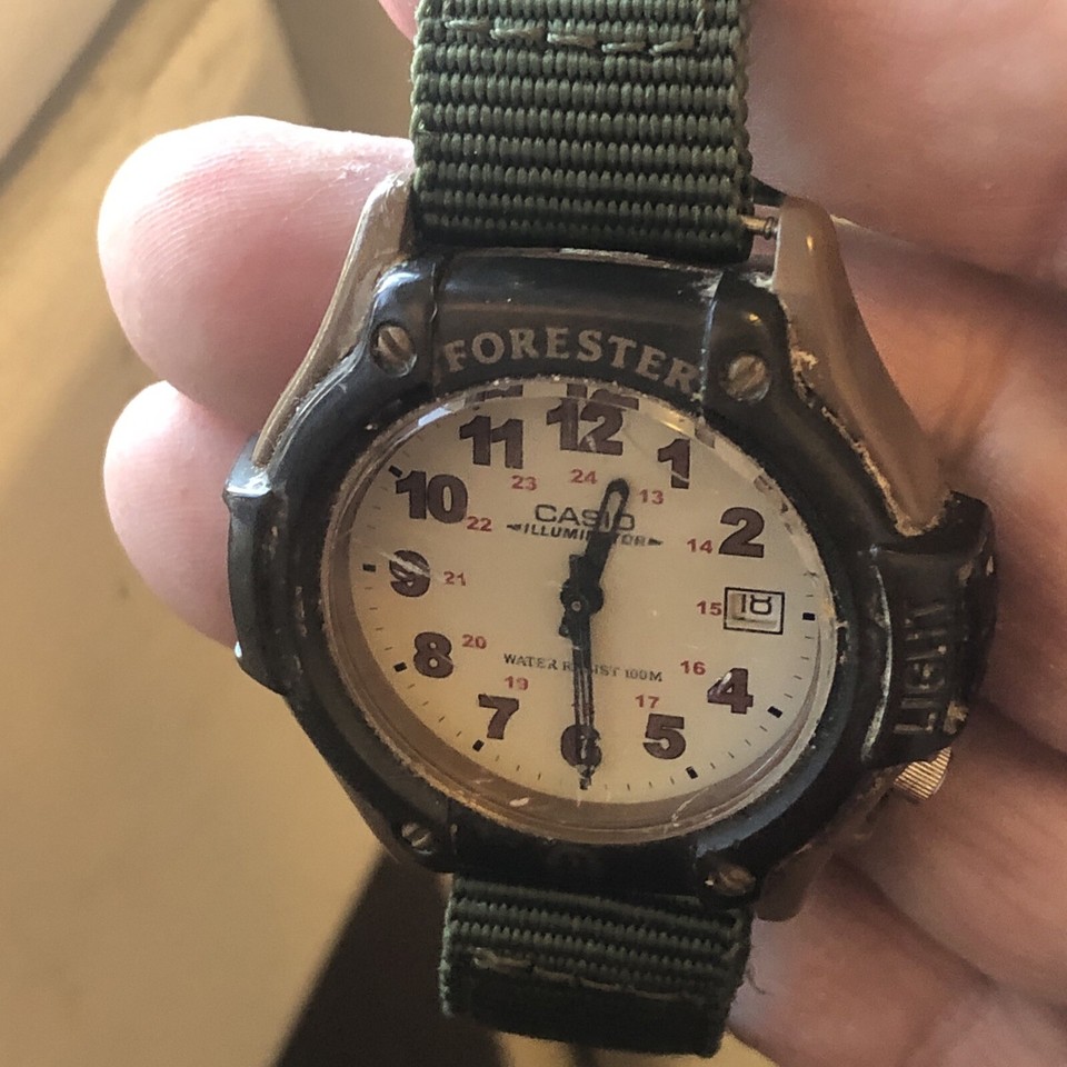 Vintage Casio Forester Quartz Watch FT-500W Men Illuminator Date | eBay