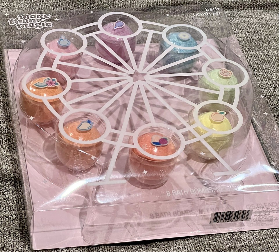 More Than Magic Ferris Wheel Bath Bomb 8 pack w/ 8 Different Scents | eBay
