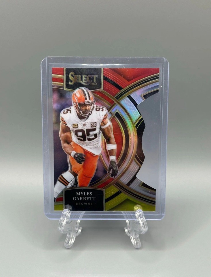 2023 Panini Select - Premier Level Myles Garrett #152 Red & Yellow ...