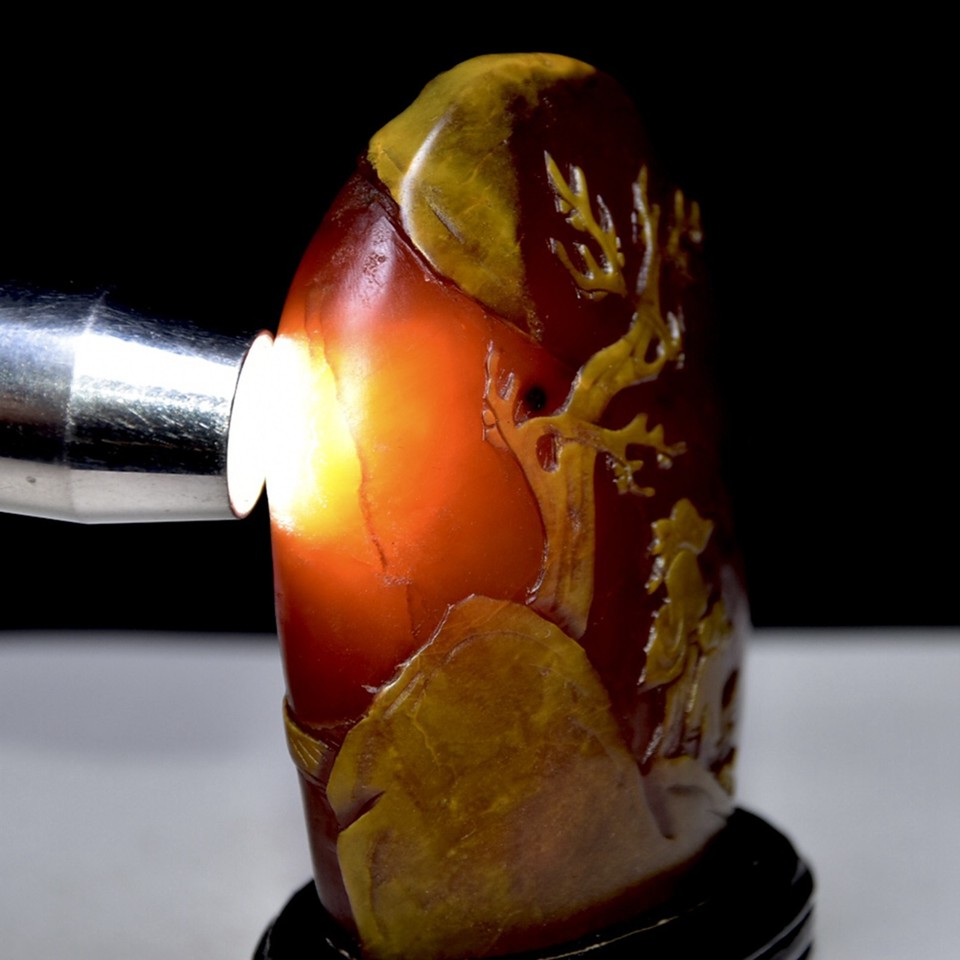 Chinese Natural Shoushan Stone Hand-carved Exquisite Figure Statue ...