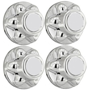 Trailer Center Caps 15" 6 Lug 5.5" Bolt Circle Chrome | eBay