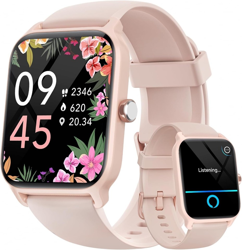 Smart Watch for Women Alexa Built-in Waterproof Fitness Calls for ...