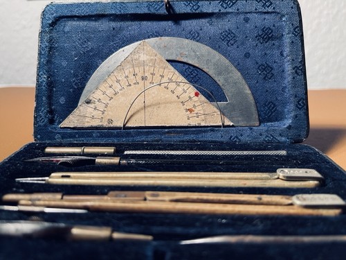 E.O RICHTER & Co. | ZIRKELKASTEN | REISSZEUG | ANTIK | D.R.PATENT ...