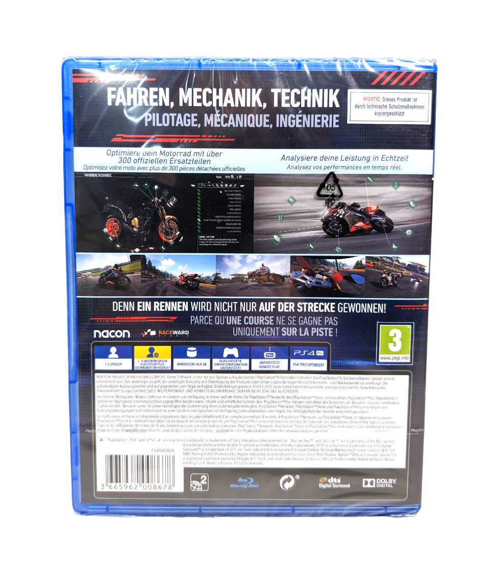 RiMS Racing - Sony Playstation 4 PS4 Spiel Game Sealed NEU⚡ ...