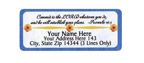 Beautiful Bible Verse Design#8-Address Labels 50PCS for Ur Mailing ...