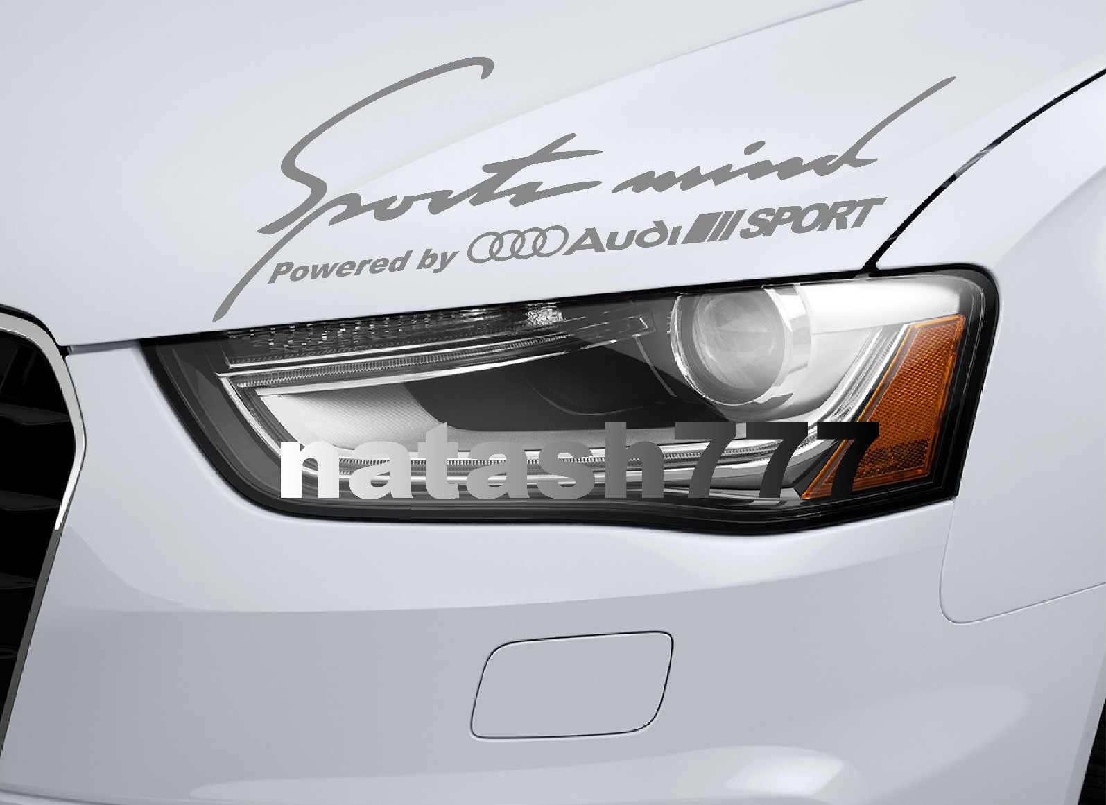 Sports Mind Powered by Audi SPORT Racing Decal sticker emblem logo ...