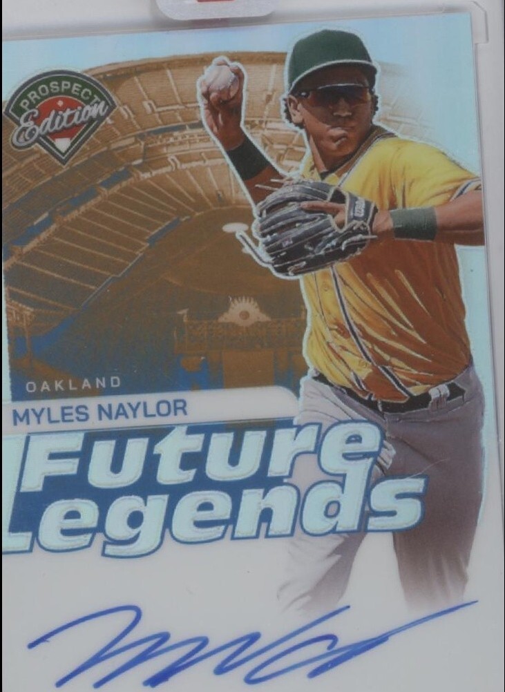 2024 Panini Prospect Edition - Future Legends Signatures Myles Naylor ...