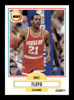 1990-91 Fleer #70 Eric Floyd Houston Rockets MINT Basketball Card *I882 ...
