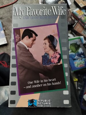 My Favorite Wife VHS Cary Grant, Irenne Dunne, Randolph Scott; Garson ...