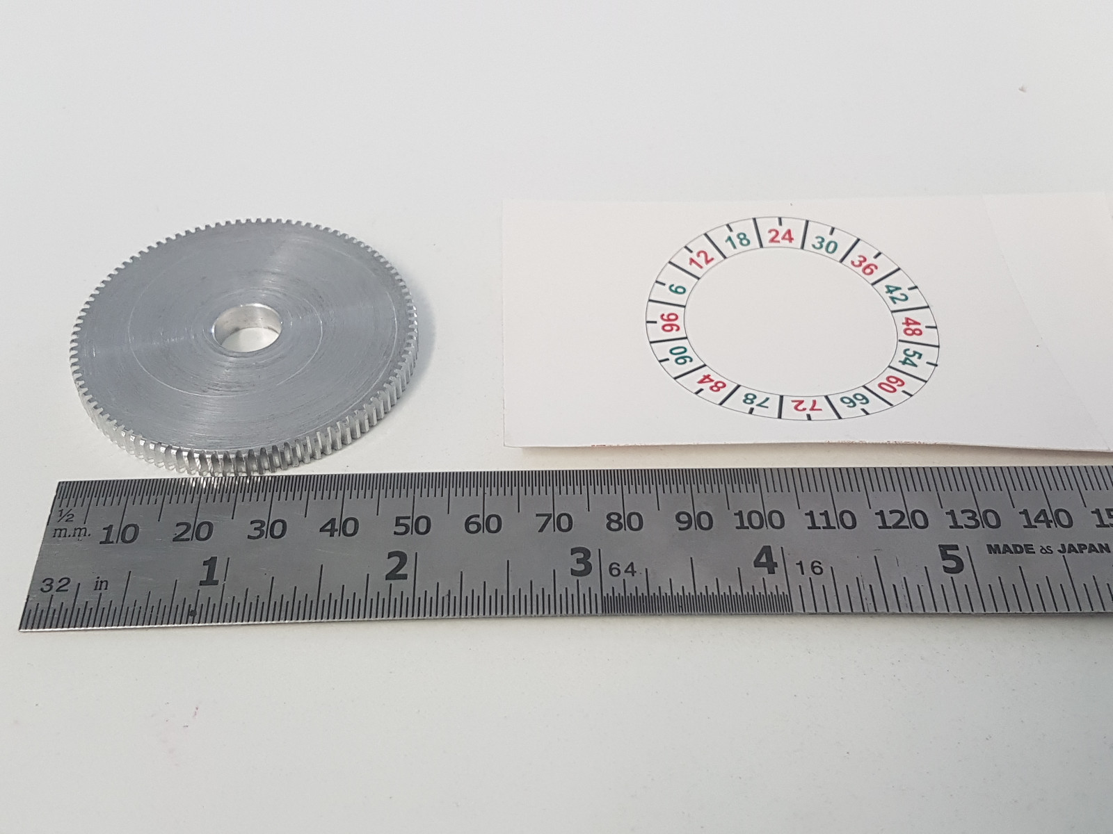 Faceting Budget Index Gear Wheel Unmarked 96 Teeth Lapidary Gem Facet ...