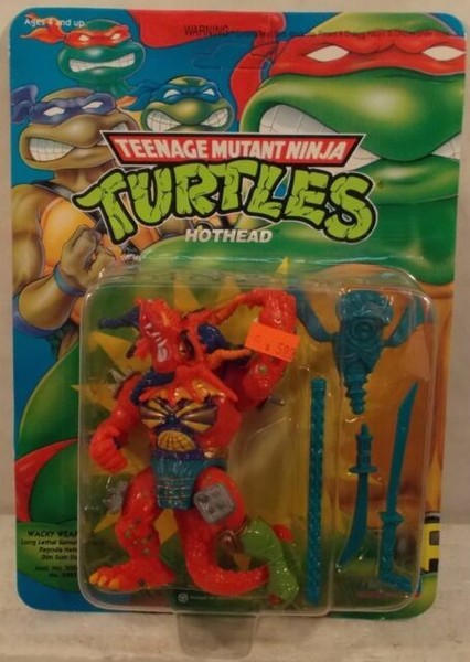 TMNT Hothead 1992 MOC Ninja Turtles Playmates Toys Action Figure Dragon ...