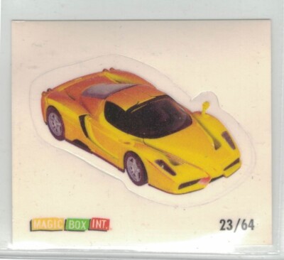 RARE Micro Machines Sticker #23 Ferrari Enzo Yellow by Magic Box | eBay