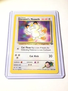 GIOVANNI’S MEOWTH - Gym Challenge - 74/132 - Common - Pokemon Card - NM ...