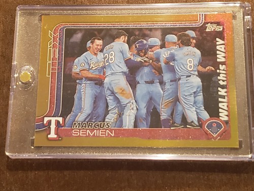 2025 TOPPS CELEBRATIONS MARCUS SEMIEN WTW-39 WALK THIS WAY GOLD ...